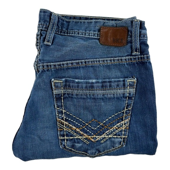 BKE | Jeans | Bke Derek Straight Mid Wash Mens Stitch Jeans Size 32x32 ...